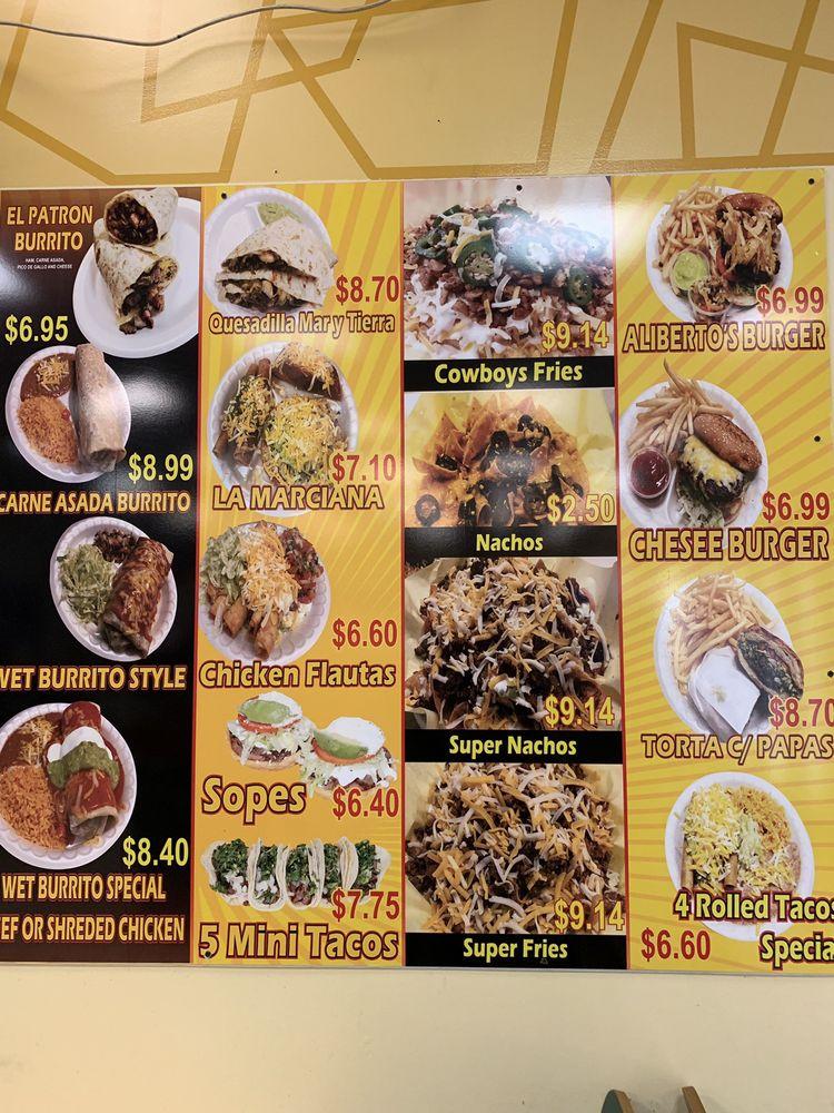 Menu at Alibertos Fresh Mexican Food restaurant, Fontana