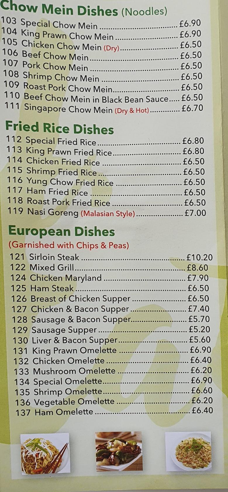 Menu at Eat Well fast food, Larne