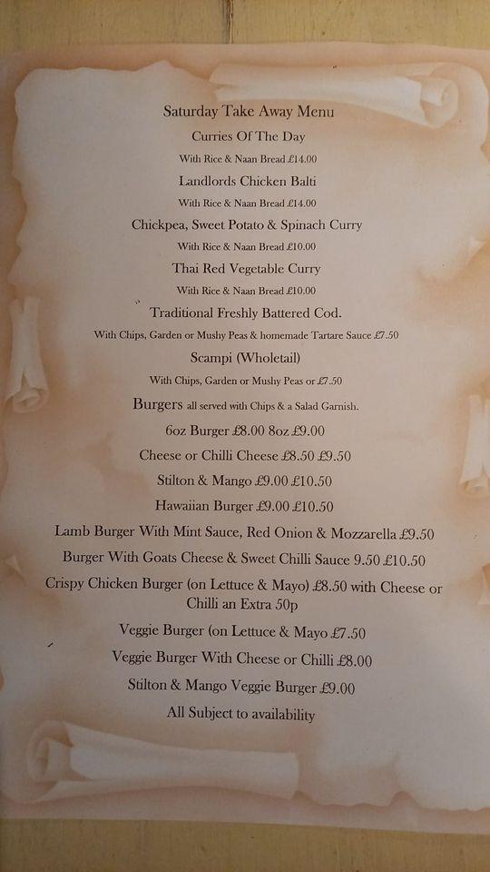Menu at Kings Head pub & bar, Kingsdown, Upper Street