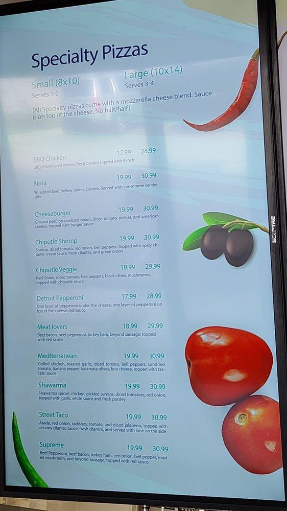 Menu at Xtra Cheese pizzeria, Whittier