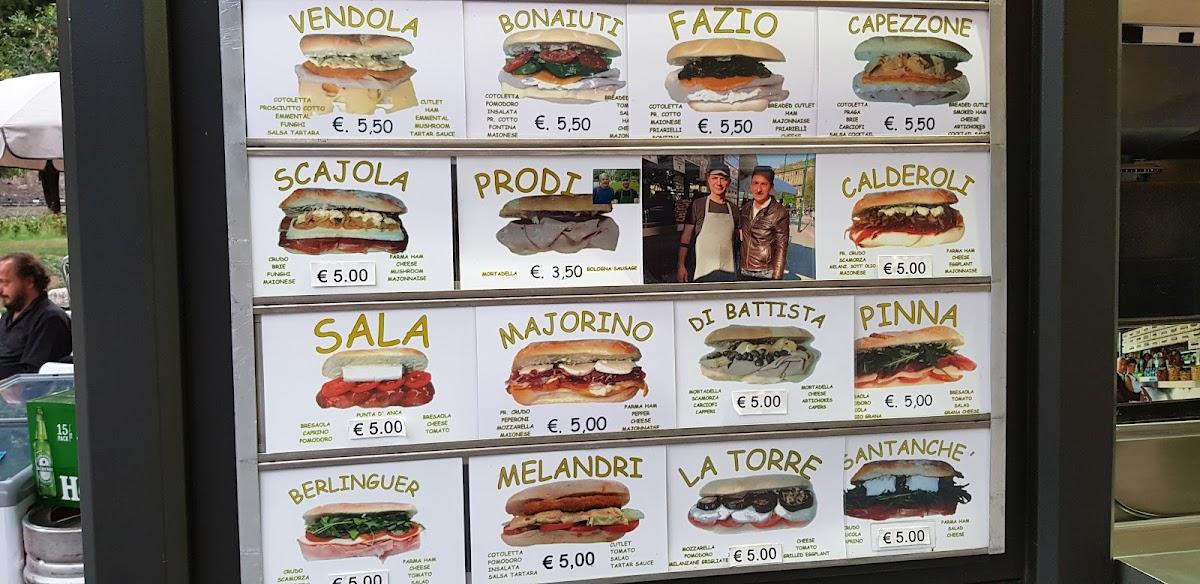 Menu da Chiosco al Politico pub & bar, Milano