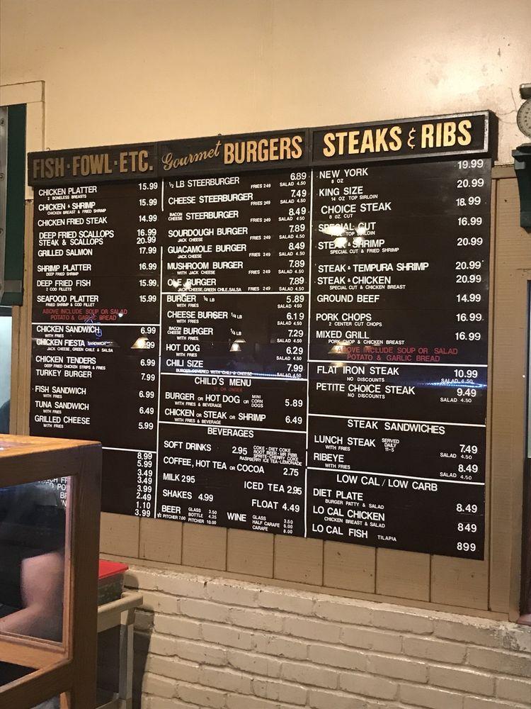 Menu at Burger Pit restaurant, San Jose