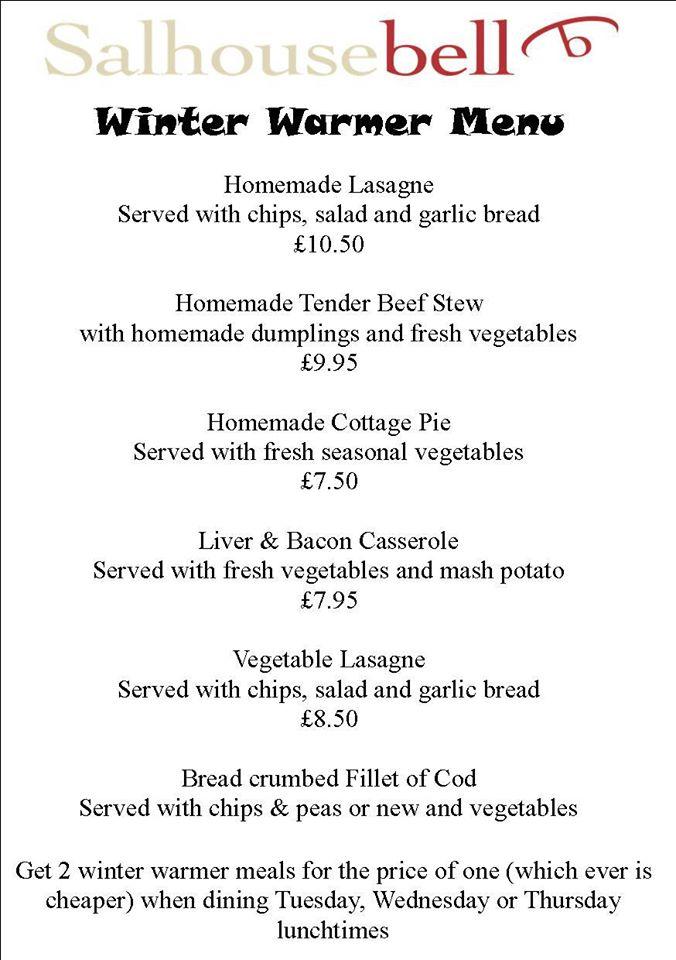 Menu at The Bell Inn pub & bar, Norwich, 3 Lower St