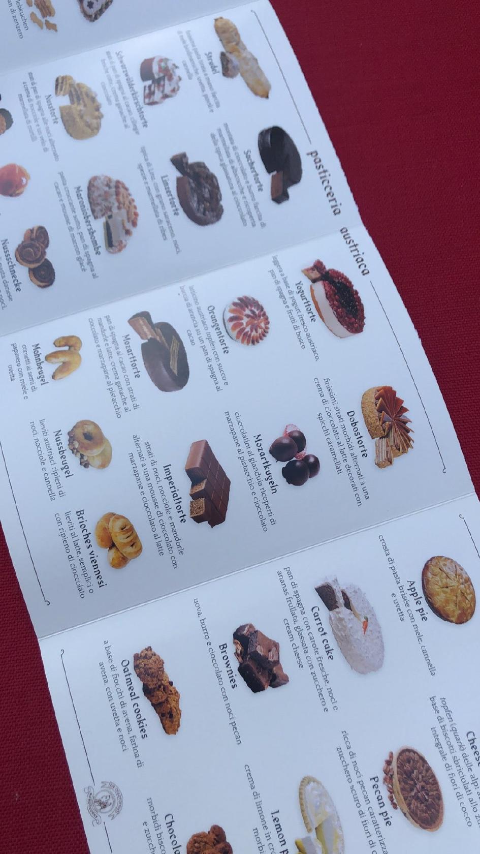 Menu da La Dolceroma pasticceria, Roma