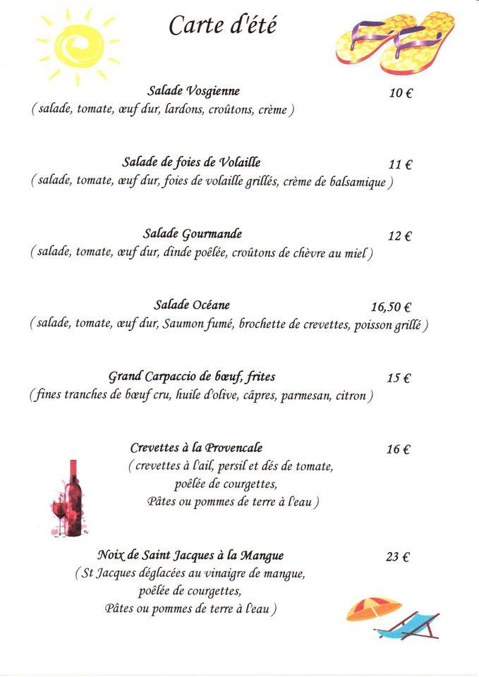 Menu au Le Carnivore pub et bar, Cocheren