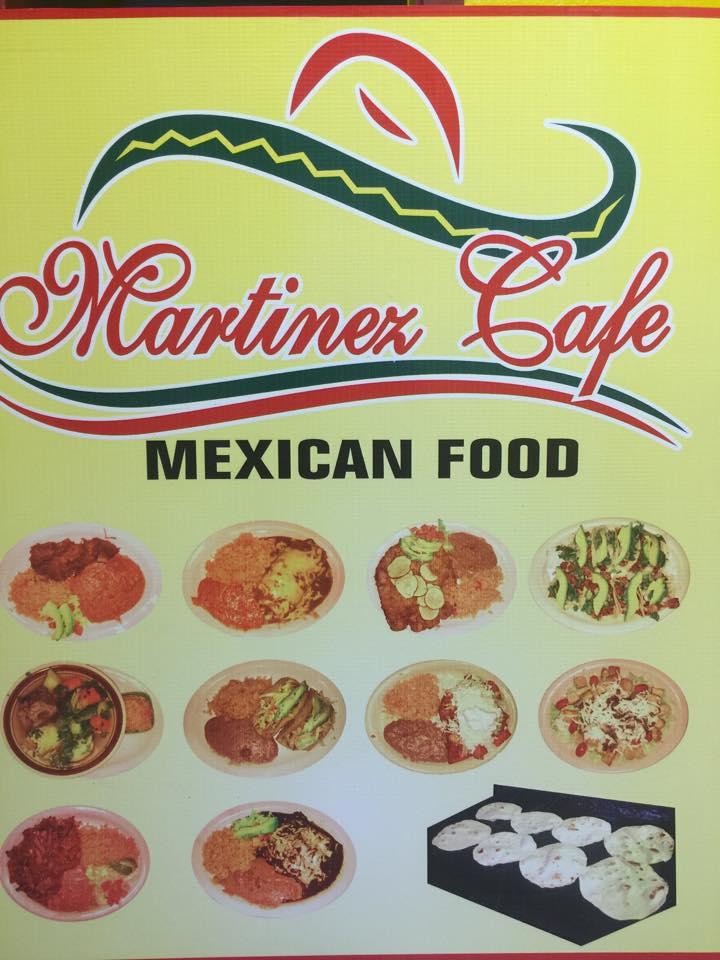 Menu at Martinez Cafe, San Antonio