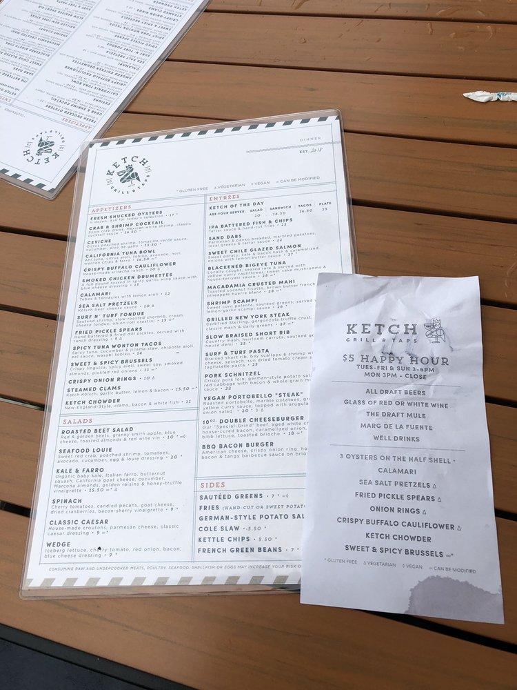 Menu at Brigantine Seafood & Oyster Bar, San Diego, Shelter Island Dr