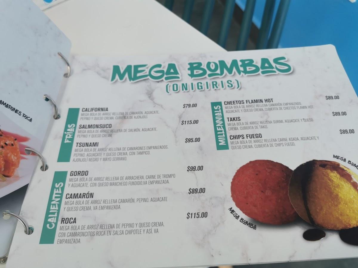 Menu at Sushi y Así (El Refugio) restaurant, Santiago de Querétaro