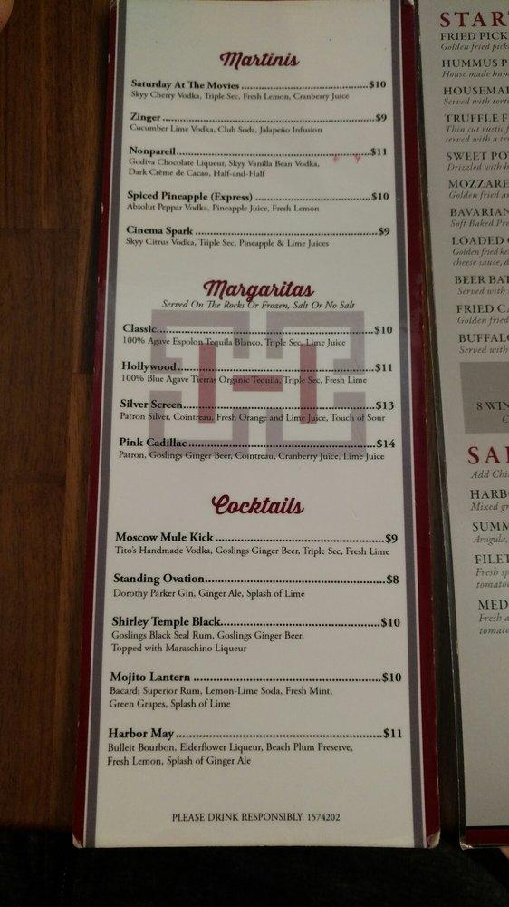 Menu at Harbor Burger Bar, Stone Harbor