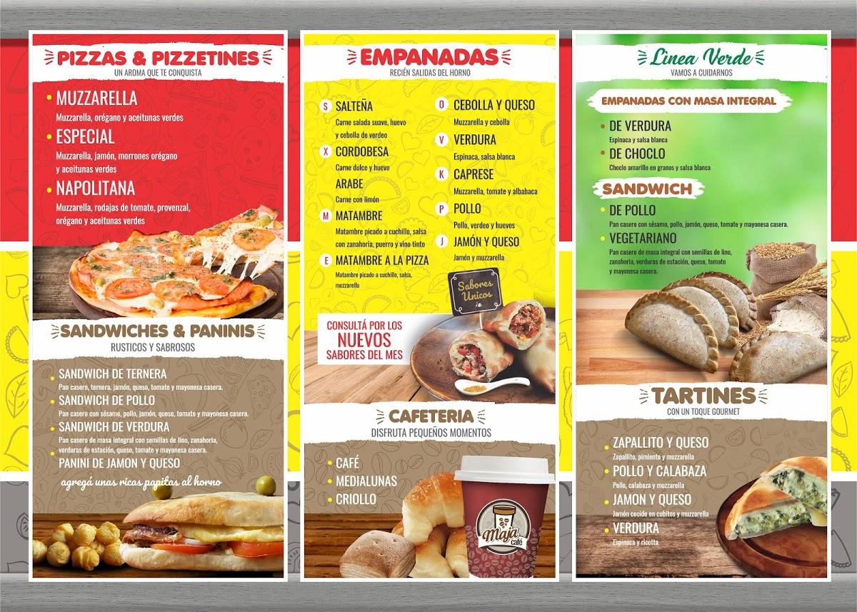 Menu at Maja Morena Express Terminal de Ómnibus restaurant, Córdoba