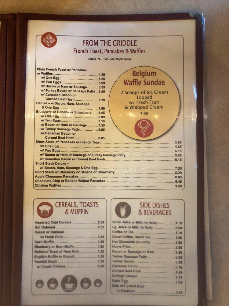 Menu at Liberty Diner restaurant, Liberty