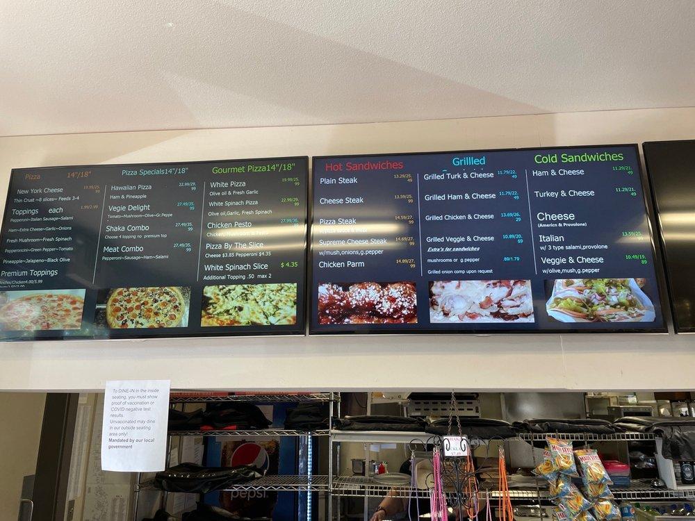 Menu at Shaka Sandwich & Pizza Inc. pizzeria, Kihei, S Kihei Rd