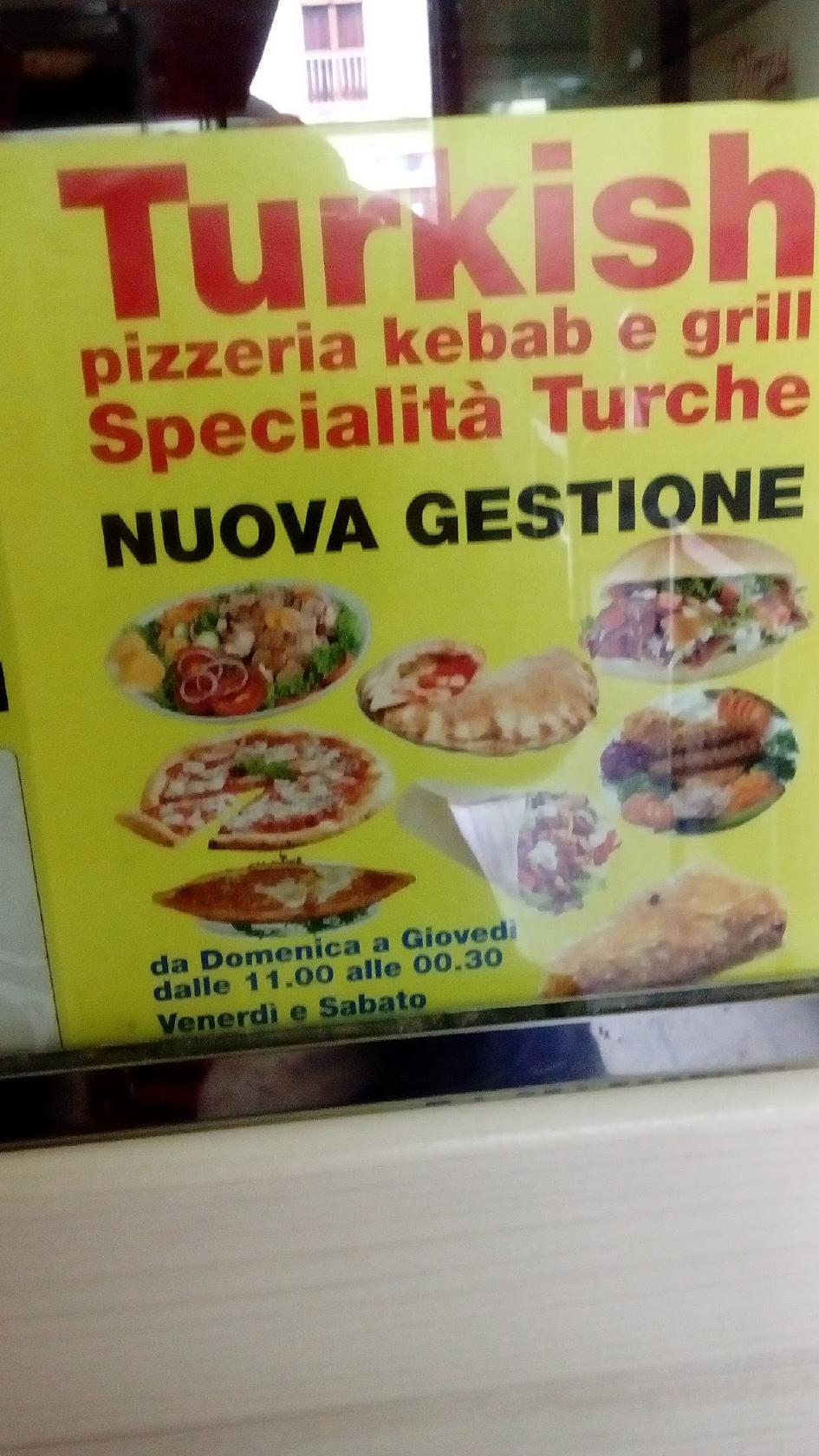 Menu au Turkish Kebab & Pizza restaurant, Carpi