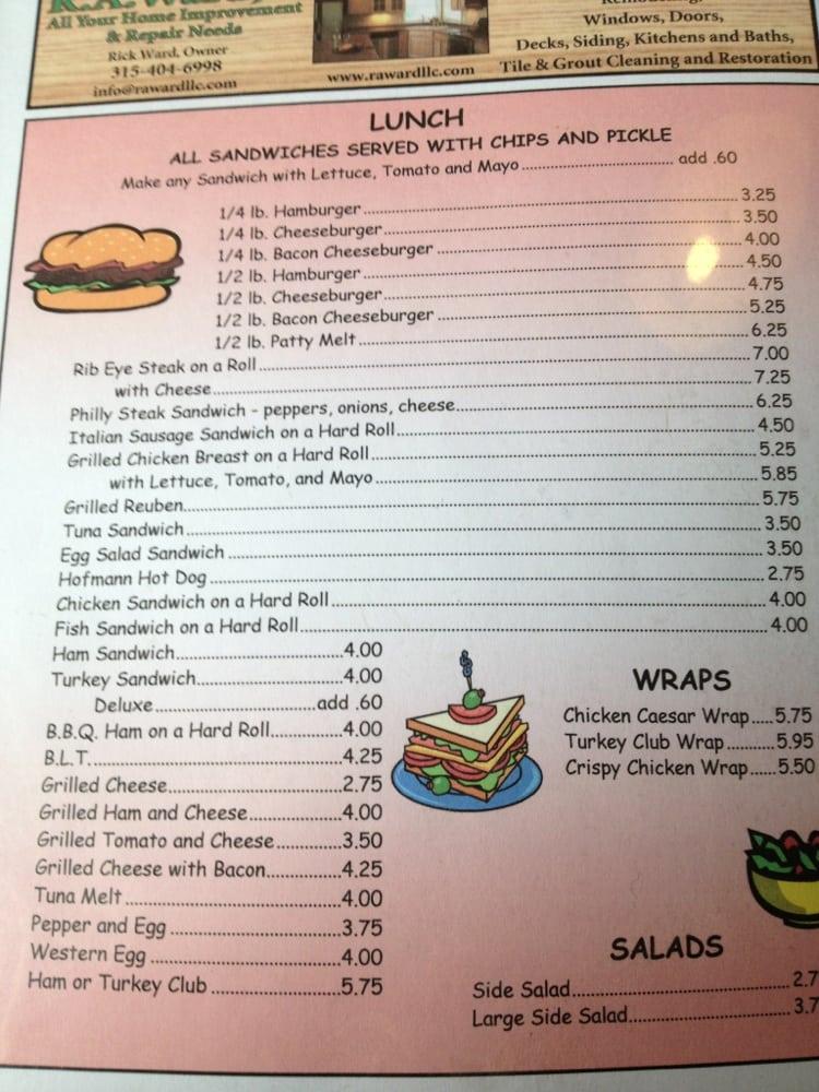 Menu at Breakfast At Tiffany's restaurant, Clinton, NY-5