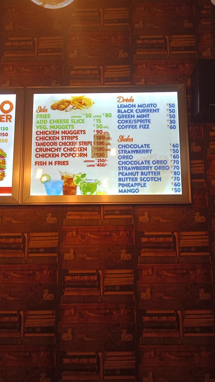 Menu at BB THE BURGER BITE, Machhiwara