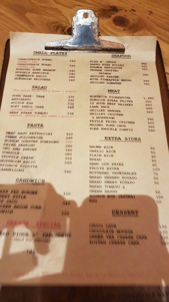 Menu at Circa 1850 restaurant, Cagayan de Oro, 890 Recto Ave
