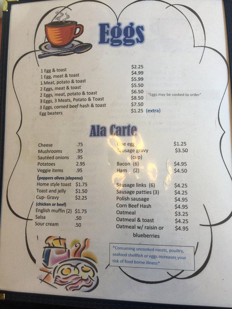 Menu at Ole Tyme Broadway restaurant, Bay City