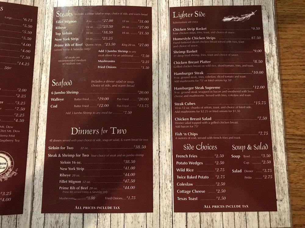 Menu at Bergen Bar & Grill, USA