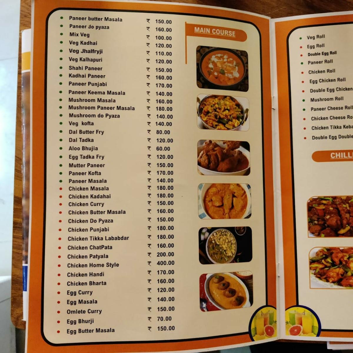 Menu at Food Villa Restaurant, Ranchi