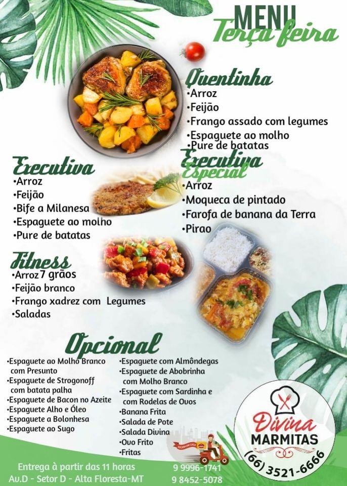 Menu at Divina Pizza restaurant, Alta Floresta, Av. Ulisses Guimarães