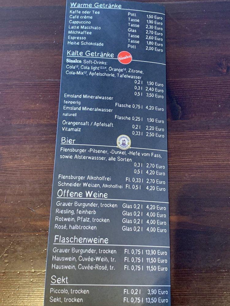 Menu at Treffpunkt Fischhalle restaurant, Heiligenhafen