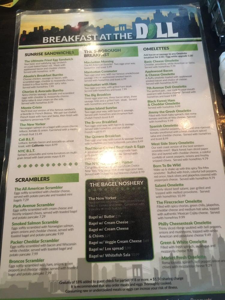 Menu at The Lucky Dill pub & bar, Palm Harbor, US Hwy 19 N