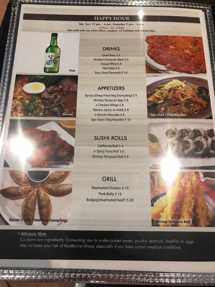 Menu at YAMI Korean & Japanese Restaurant, Boynton Beach