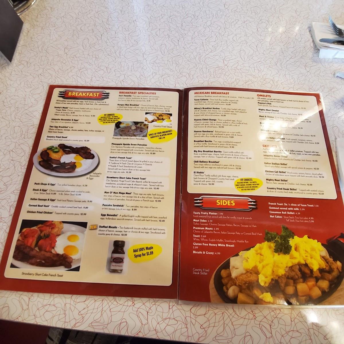 Menu at Great Scotts Eatery Broomfield restaurant, Broomfield, US-287