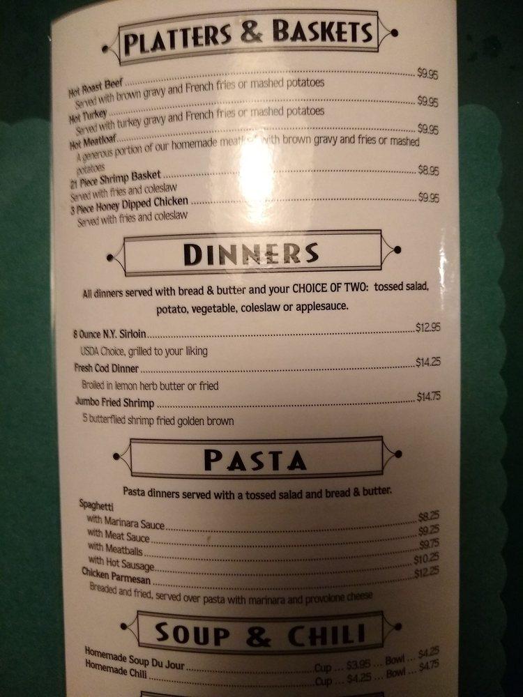 Menu at Blinky's Noble Grill & Bar, Pittsburgh
