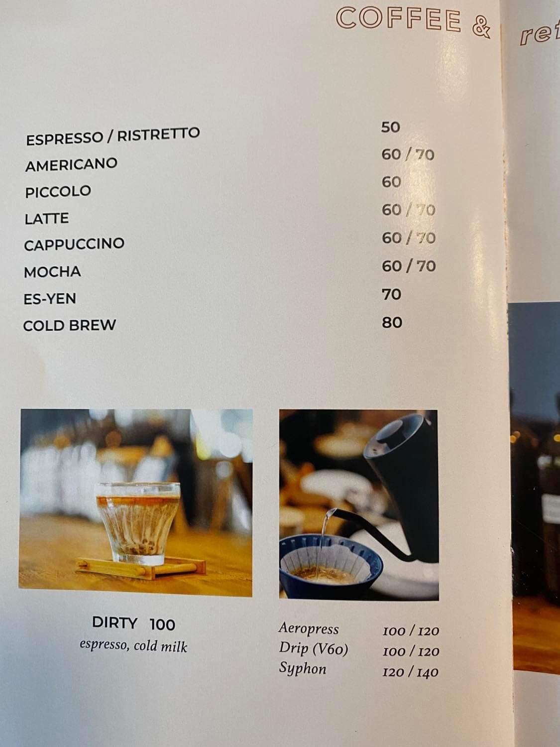 Menu at Goodneighbor Cafe, Chiang Mai