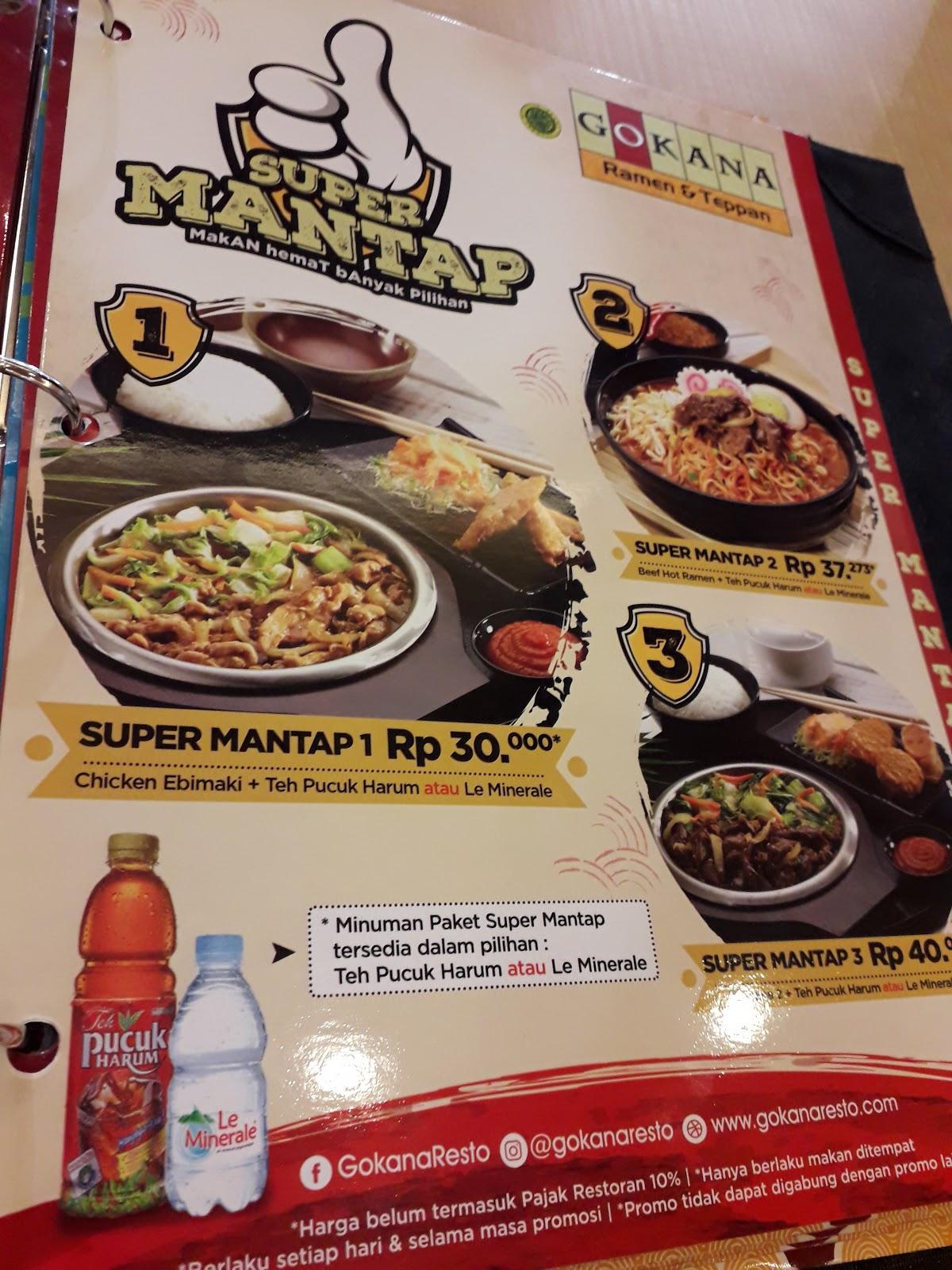 Menu at Gokana Ramen And Teppan restaurant, Tegal, Pacific Mall