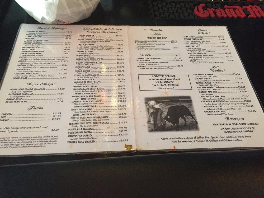 Menu at Casa Luis restaurant, Smithtown