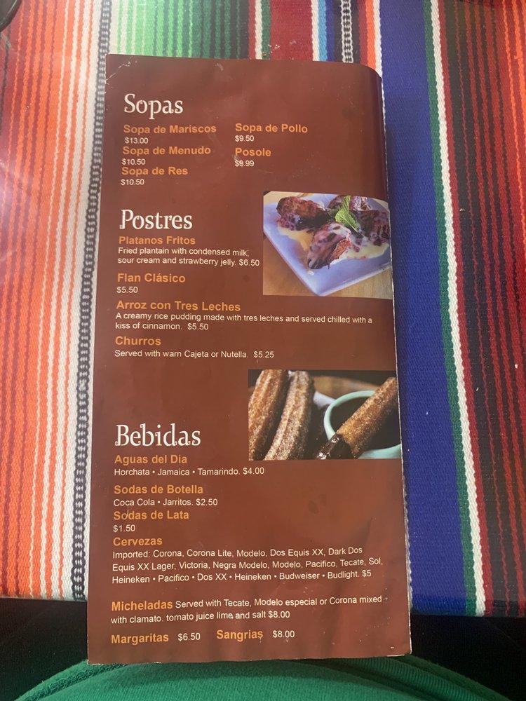 Menu at Chilangos Mexican Grill restaurant, Plantation