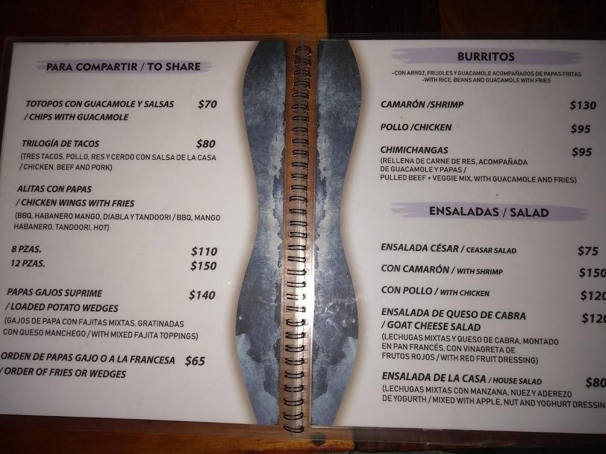 Menu at Ricky's # Juan pub & bar, La Crucecita