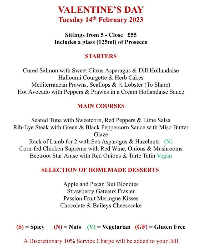Menu at Prima Donnas pub & bar, West Wickham