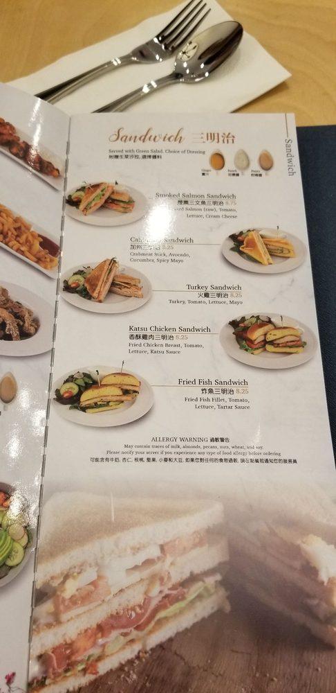 Menu at Prince Tea house desserts, Philadelphia