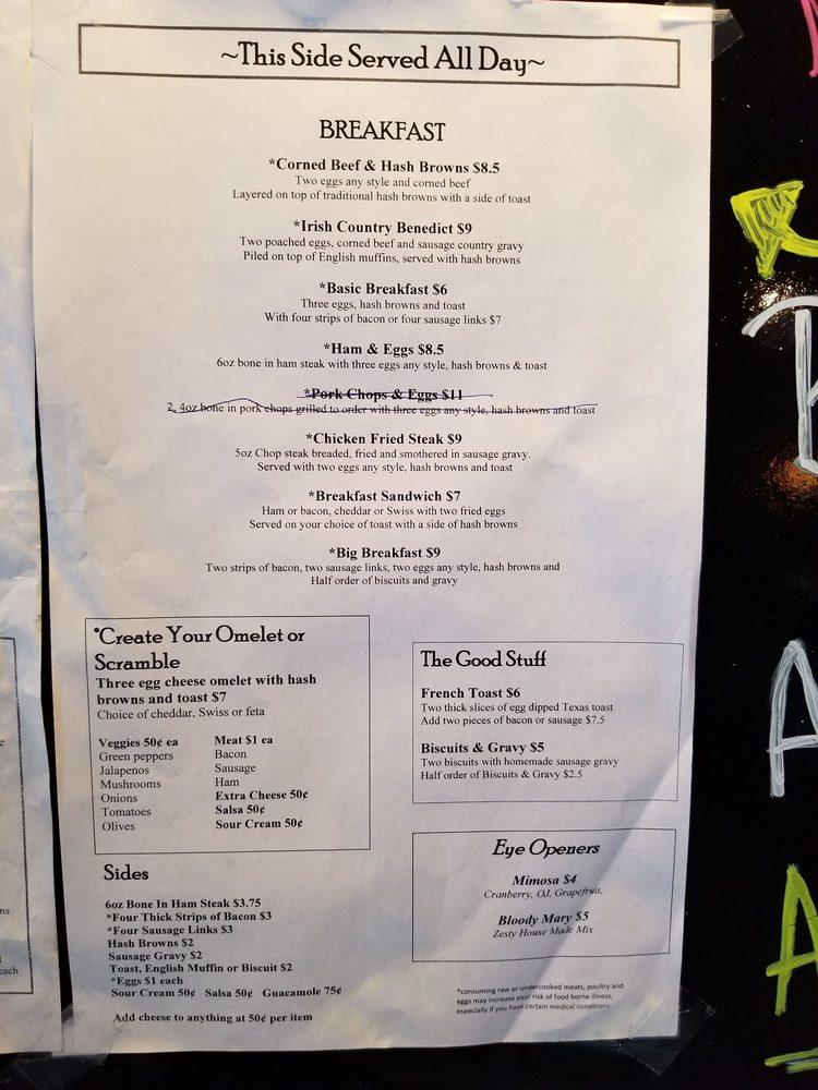 Menu at Ranger Tavern pub & bar, Portland