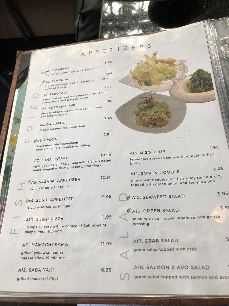 Menu at Sushi Omigoto restaurant, Mississauga