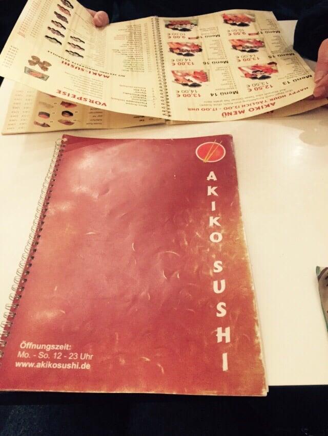 Speisekarte von Akiko Sushi Berlin restaurant, Berlin