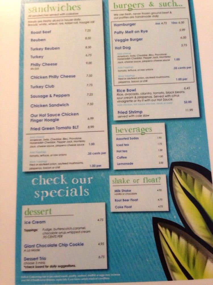 Menu at Candlelight South Restaurant, St. Augustine