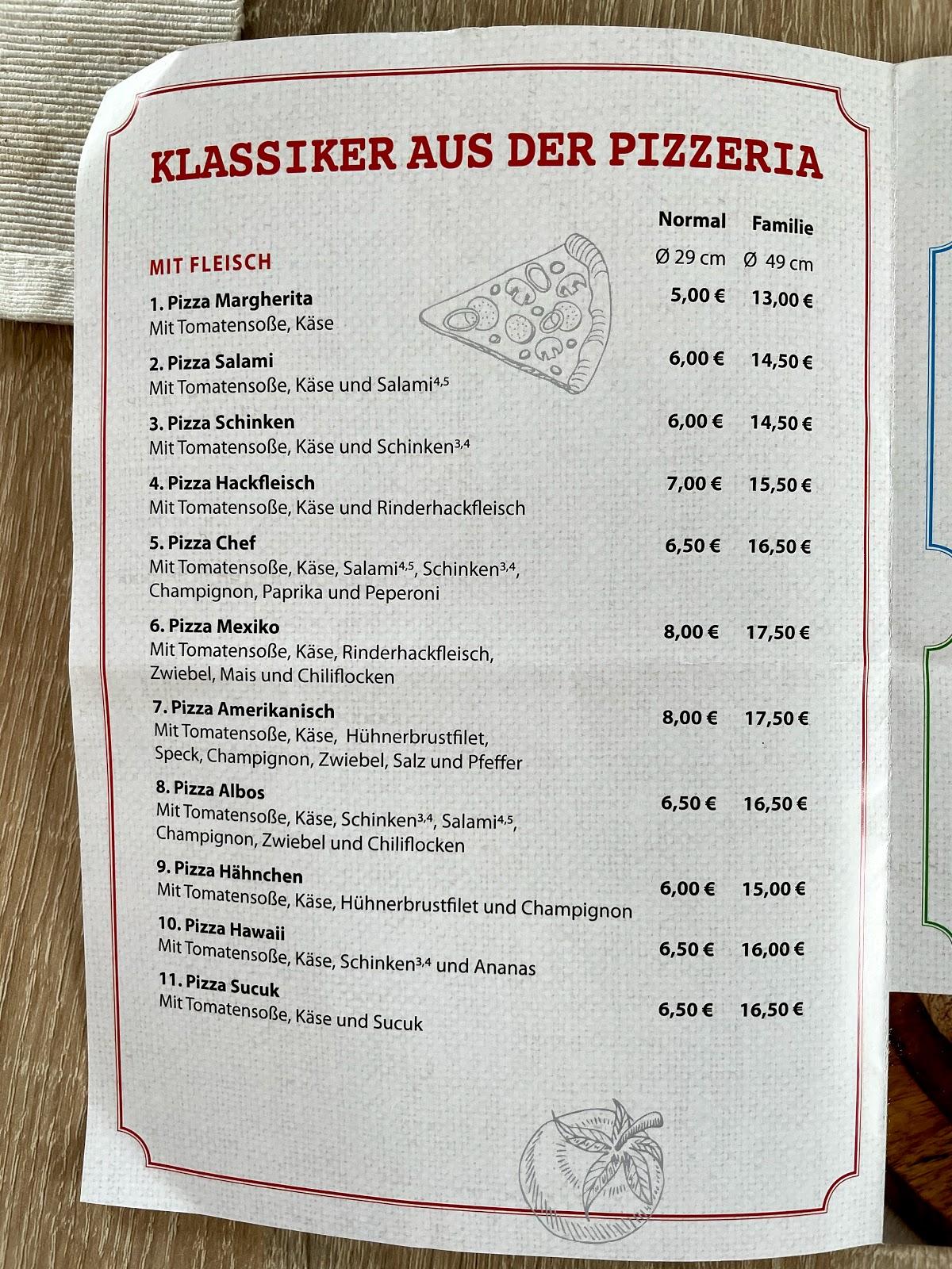 Menu at Crispy Pizza, Herrieden, Neunstetterstraße 2