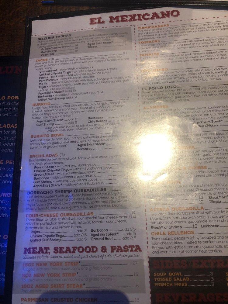 Menu at Crossover Cantina & Eatery pizzeria, Waterford