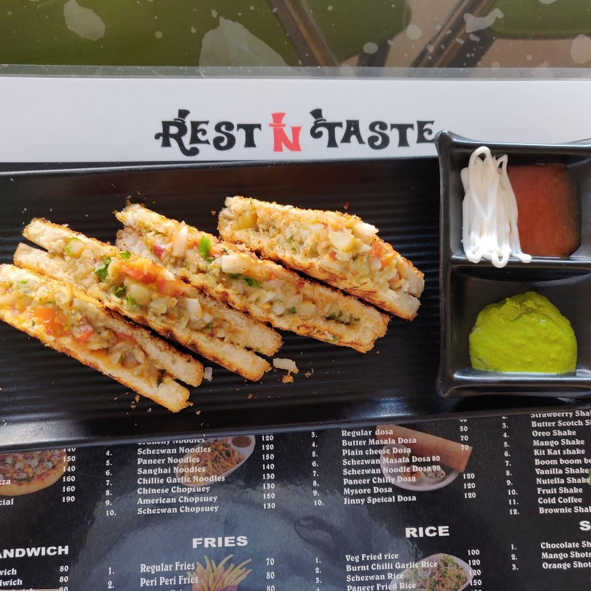 Menu at Rest And Taste, Mahasamund
