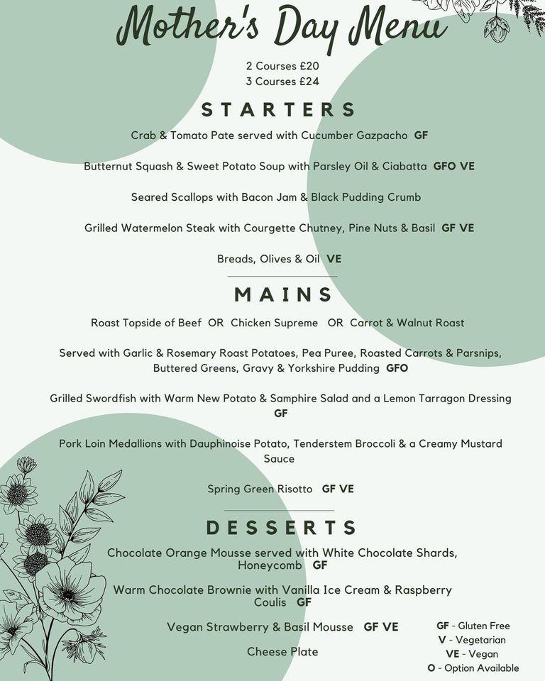 Menu at Coldham Hall pub & bar, Norwich