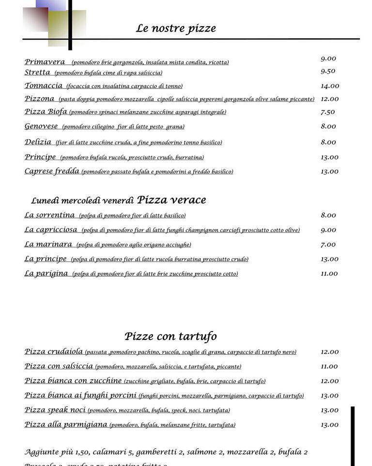 Menu da La Nuova Stretta ristorante, Brescia, 63