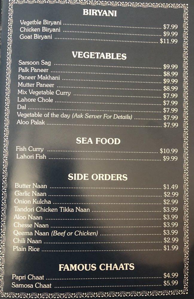 Menu at Apna Bazaar International restaurant, Tampa