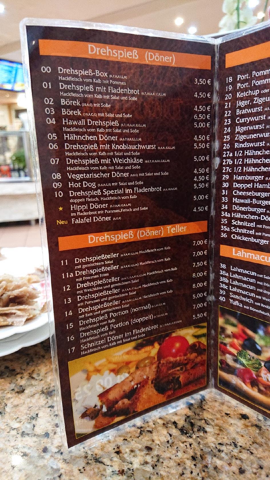 Speisekarte von Bahnhof Döner pizza, Frankenberg (Eder)