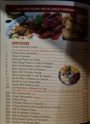 Menu at Lucky 6 Takeaway fast food, Doncaster