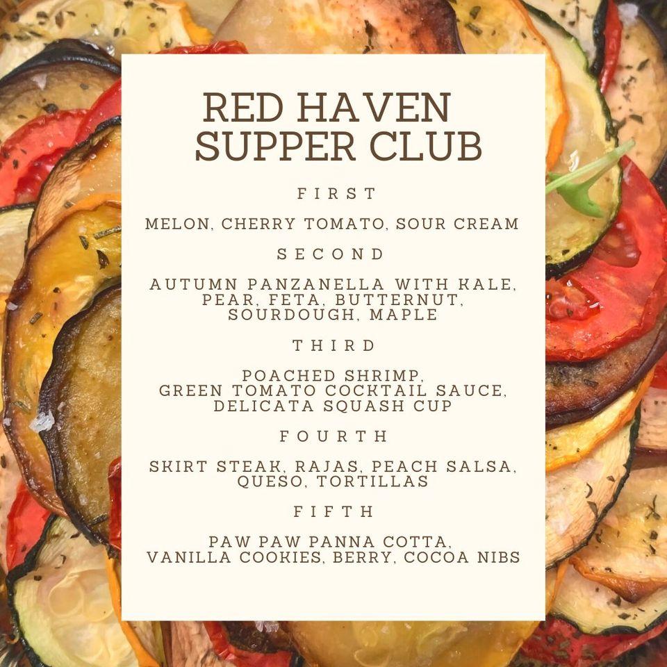Menu at Red Haven Farm to Table Restaurant, Meridian charter Township ...