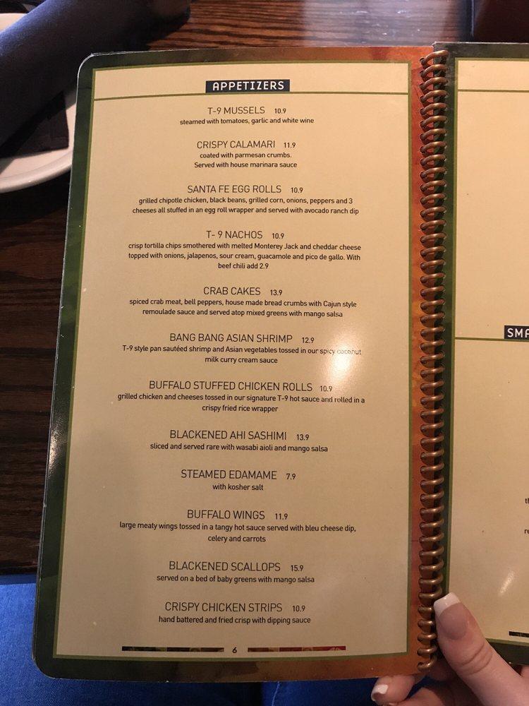 Menu at Table 9 restaurant, Peekskill, 92 Roa Hook Rd